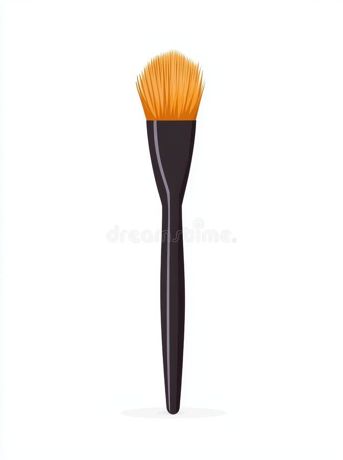 Isolated Wooden Brush on White. Illustration of the Modern Era Stock ...