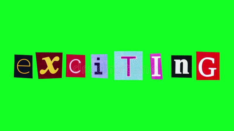 Isolated Word Speed with Funny Moving Letters in Loop Stop Motion ...
