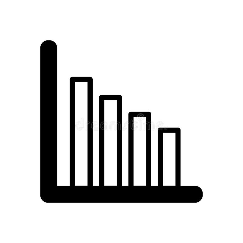Silhouette Data Statistic Graphics Concepto Stock Illustration ...