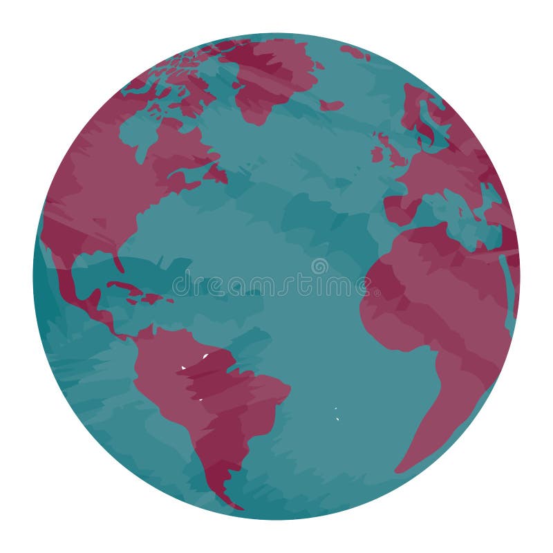 Isolated World map stock vector. Illustration of abstract - 87390756