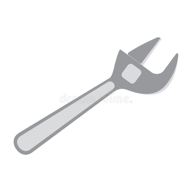 Isolated Wrench Icon Vector Stock Vector - Illustration of work ...