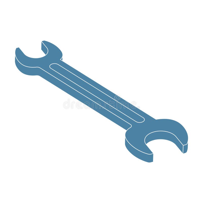 Isolated Wrench Icon Vector Stock Vector - Illustration of sign, tool ...
