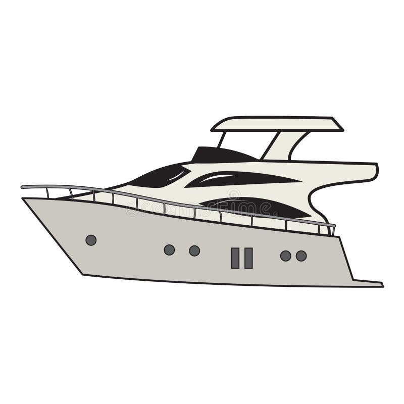 Isolated yatch cartoon stock vector. Illustration of sailboat - 141721493