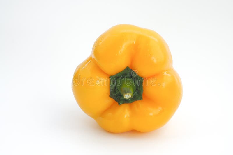 The Isolated Yellow Bell Pepper Stock Photo - Image of farm, fresh ...