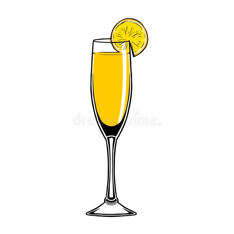 Isolated Yellow Cocktail Illustration Vector Stock Vector ...