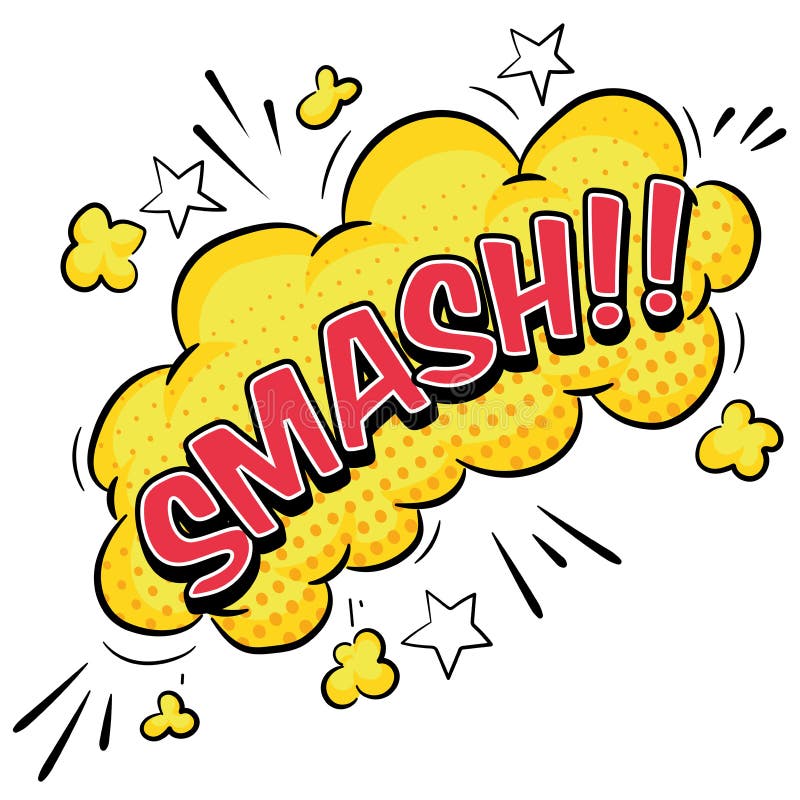 Isolated Yellow Comic Expression with a Halftone Effect Stock Vector ...