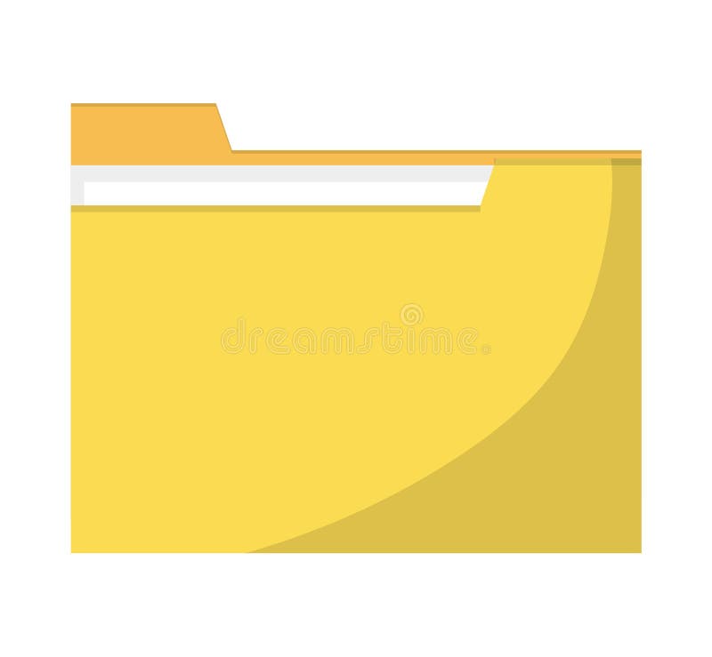 Isolated Yellow File Design Stock Illustration - Illustration of ...