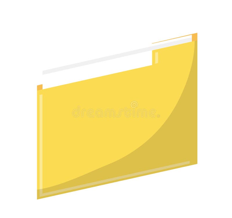 Isolated Yellow File Design Stock Illustration - Illustration of online ...