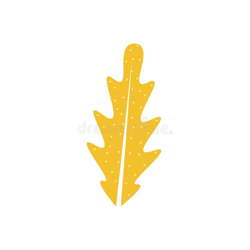 Isolated yellow leaf stock vector. Illustration of october - 183583980