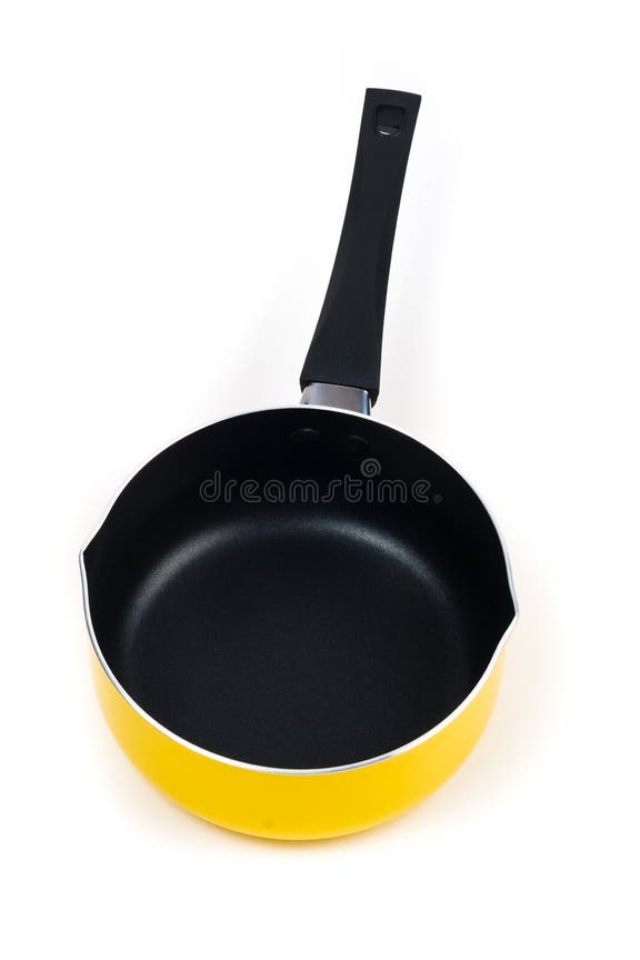 Isolated yellow pan stock image. Image of eating, dinner - 55196287