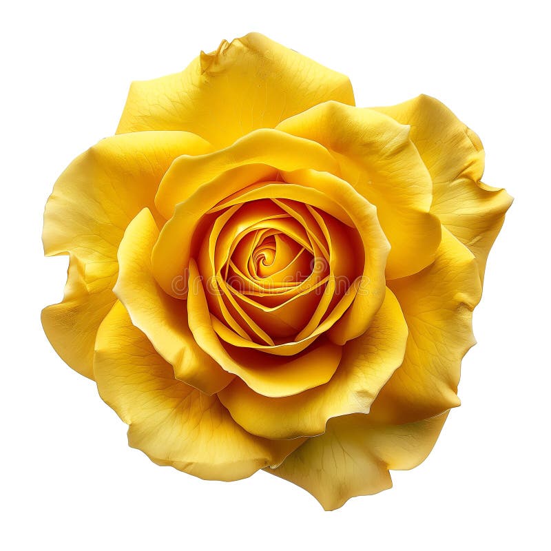 Isolated Yellow Rose Flower Stock Illustration - Illustration of flower ...