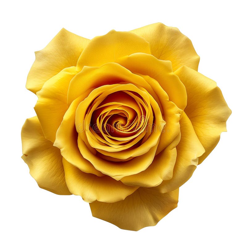 Isolated Yellow Rose Flower Stock Illustration - Illustration of ...