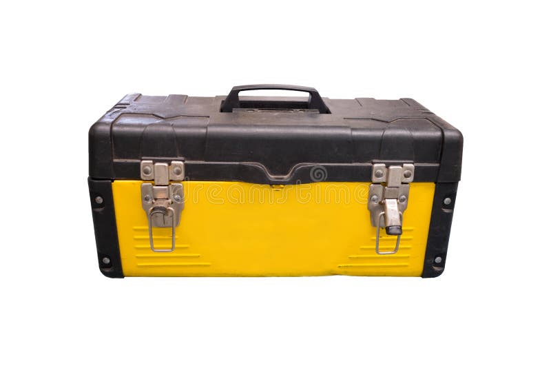 Yellow Tool Box, Plastic Tool Box. Stock Photo - Image of factory ...