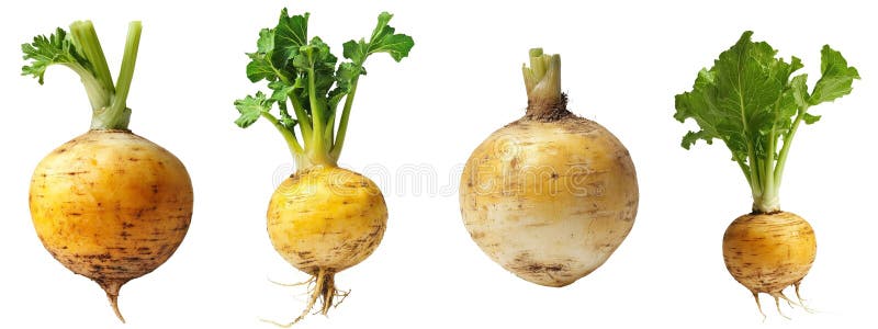 Isolated Yellow Turnip on White Background, Deep Focus Stock ...