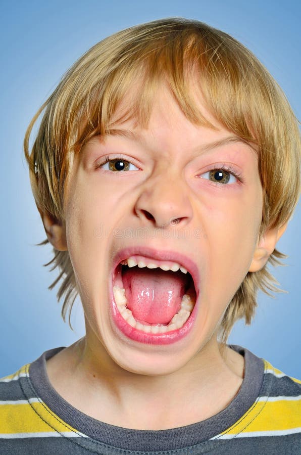 Young boy is shouting stock photo. Image of frustrated - 29465964