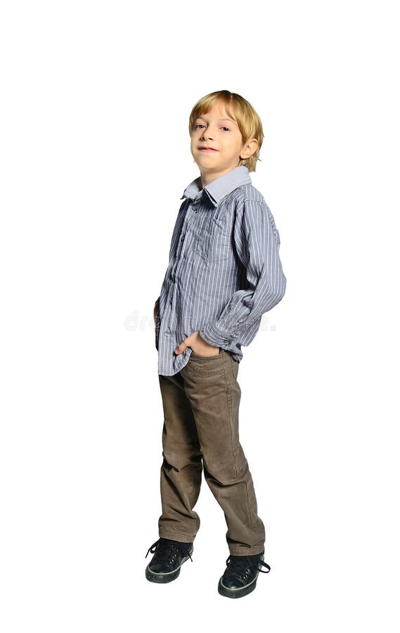 Isolated young boy stock photo. Image of attractive, person - 41878154