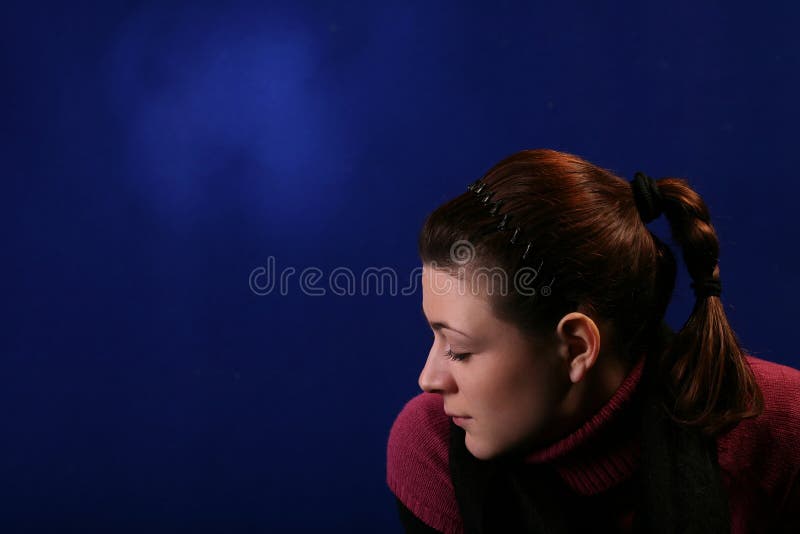 Isolated young woman stock image. Image of female, concept - 7279521