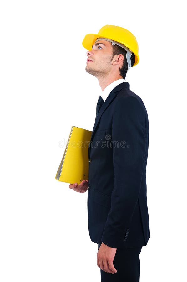 Isolated young worker stock image. Image of smart, adult - 26669411