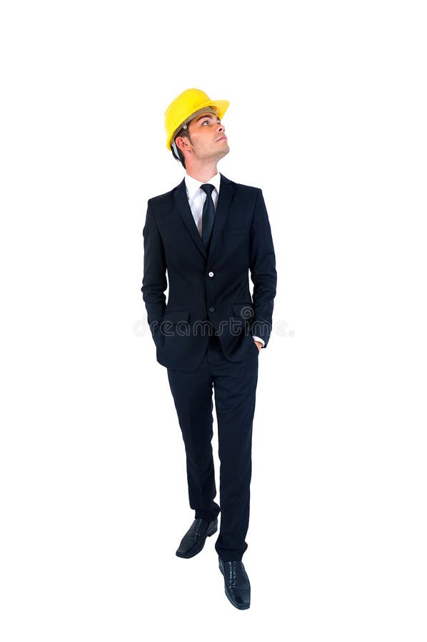 Isolated young worker stock image. Image of adult, architect - 42526985
