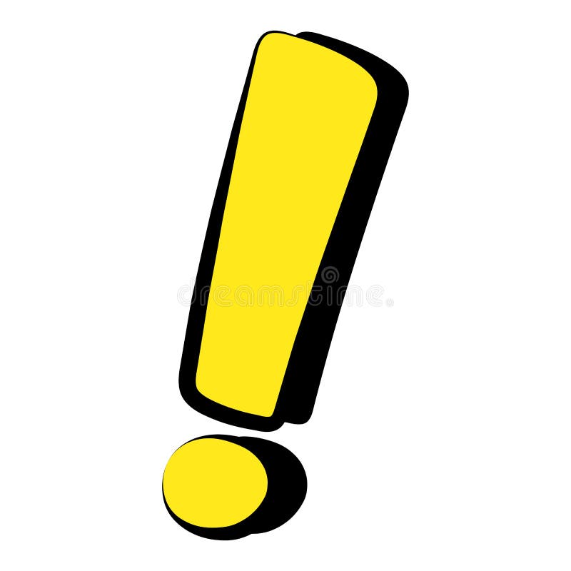 Isolateed Comic Exclamation Mark Stock Vector - Illustration of message ...