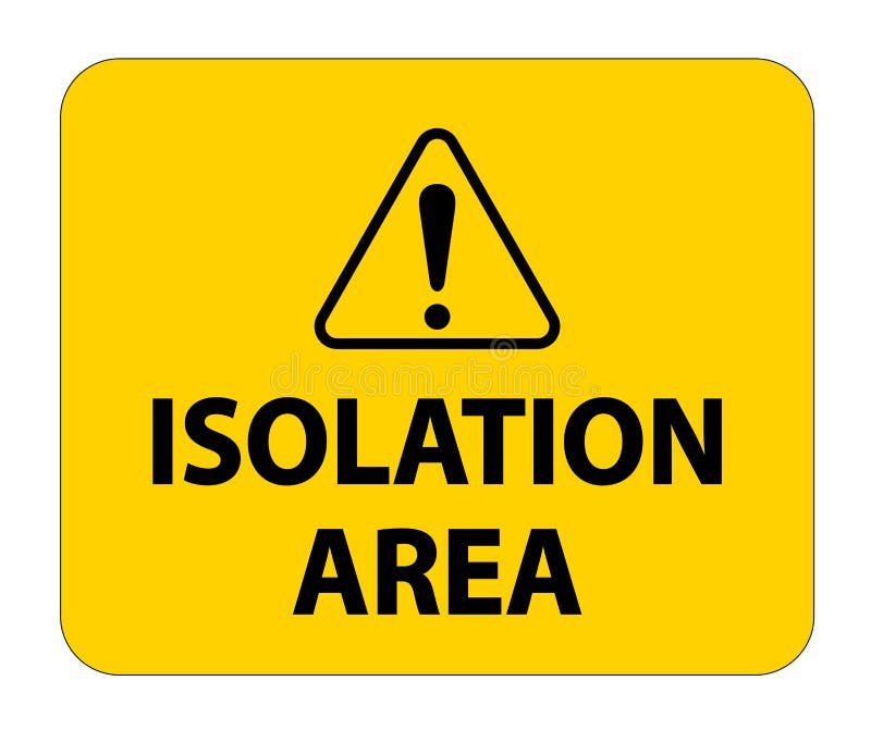 Isolation Area Sign on White Background,Vector Illustration EPS.10 ...