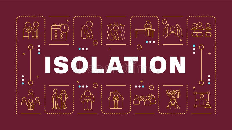 Isolation Brown Word Concept Stock Illustration - Illustration of ...