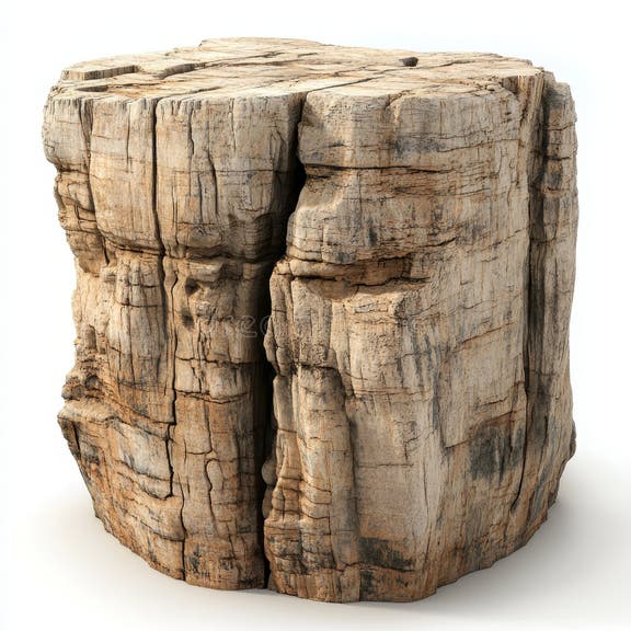 The Isolation of a Grey Rocky Cliff Face Against a White Background ...