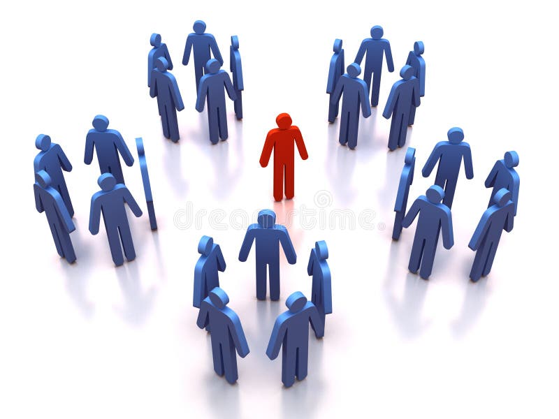 Isolation from society stock illustration. Illustration of team - 85241094