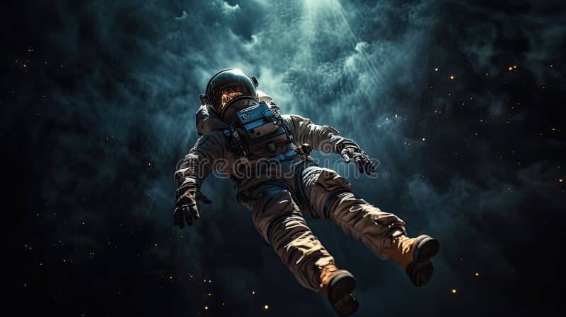 Isolation space dark stock illustration. Illustration of deep - 313775195