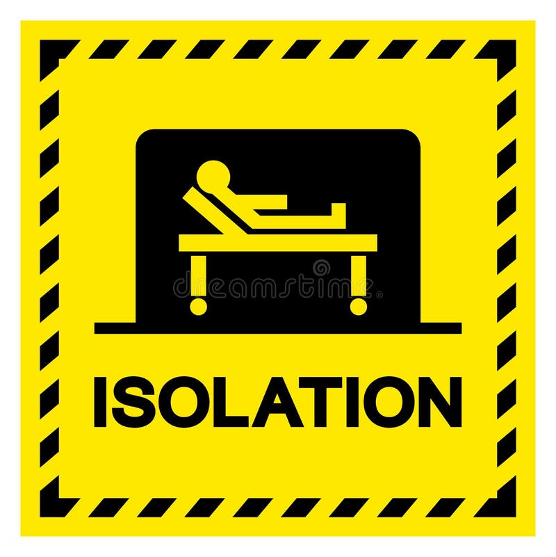 Isolation Symbol Sign, Vector Illustration, Isolated on White ...