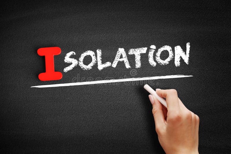 Isolation Text on Blackboard Stock Image - Image of animals, preventing ...