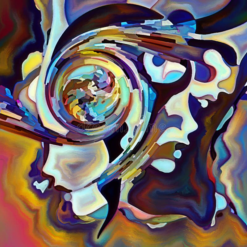 Isolation through Us stock illustration. Illustration of consciousness ...