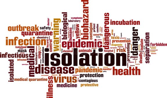 Isolation word cloud stock vector. Illustration of prevention - 179076823