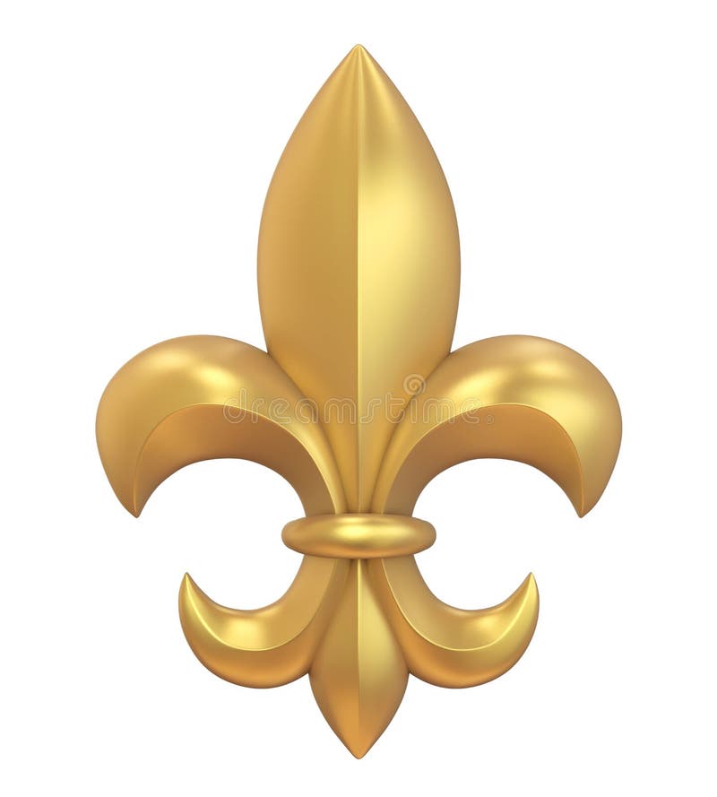Fleur De Lys Isolerad Symbol Vektor Illustrationer - Illustration av ...