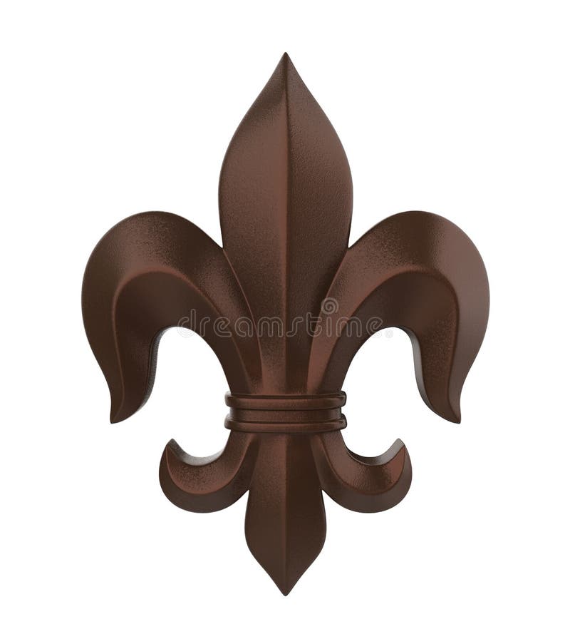 Fleur De Lys Isolerad Symbol Vektor Illustrationer - Illustration av ...