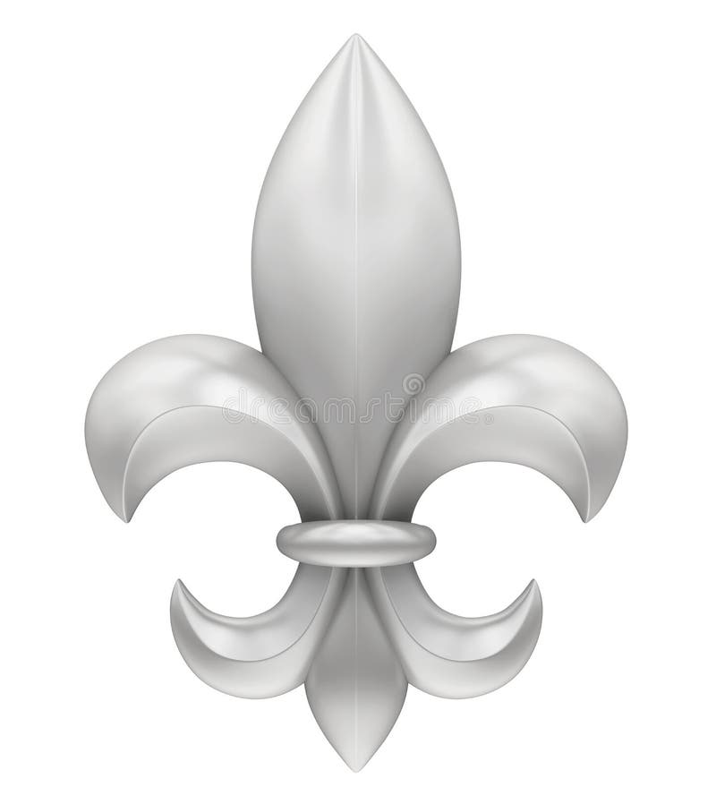Fleur De Lys Isolerad Symbol Vektor Illustrationer - Illustration av ...