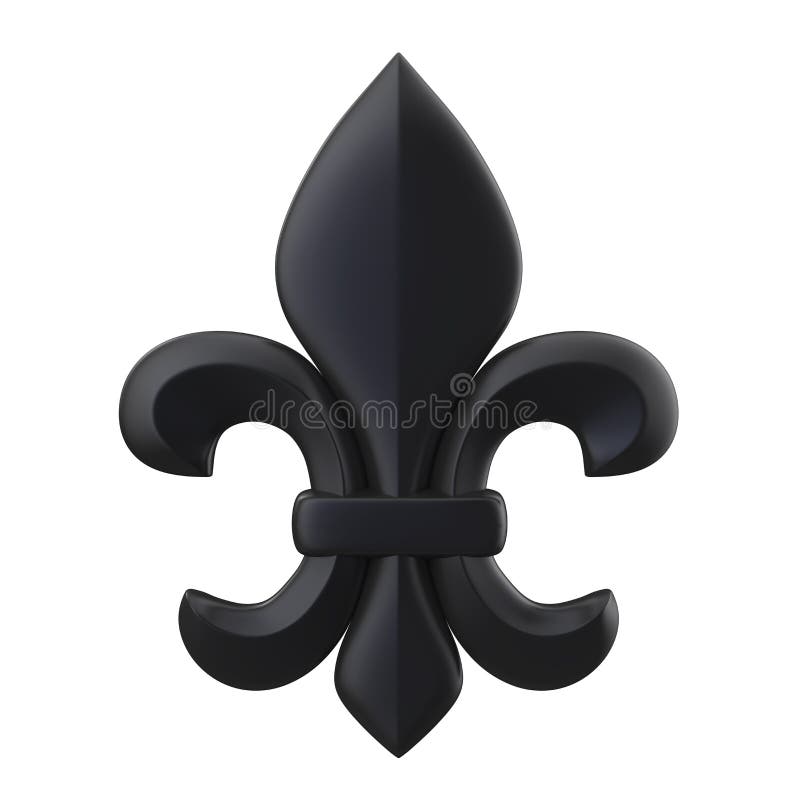 Fleur De Lys Isolerad Symbol Vektor Illustrationer - Illustration av ...