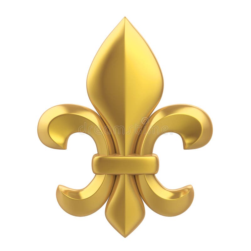 Fleur De Lys Isolerad Symbol Vektor Illustrationer - Illustration av ...