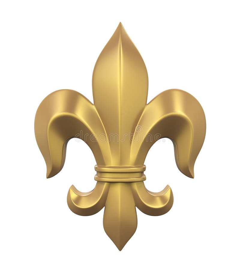 Fleur De Lys Isolerad Symbol Vektor Illustrationer - Illustration av ...