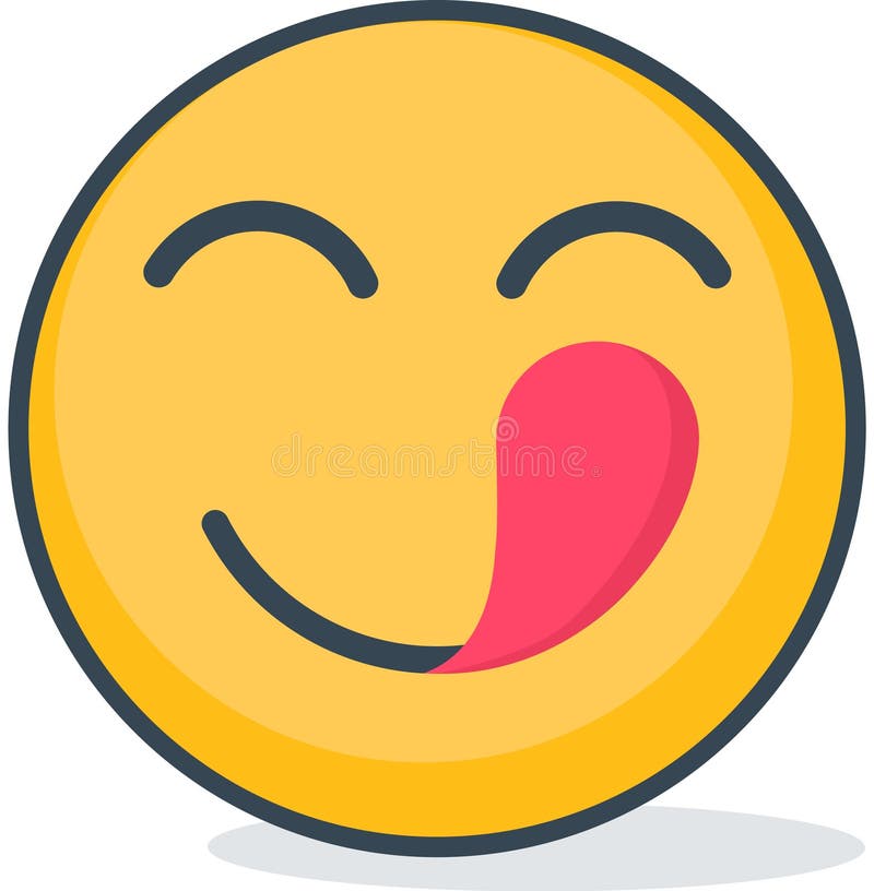 Hungrig emoticon vektor illustrationer. Illustration av tecknad - 18251487