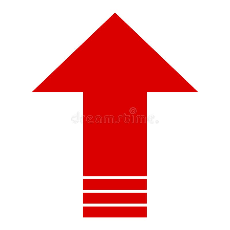 Isolerad pil upp vektor illustrationer. Illustration av plant - 104777578