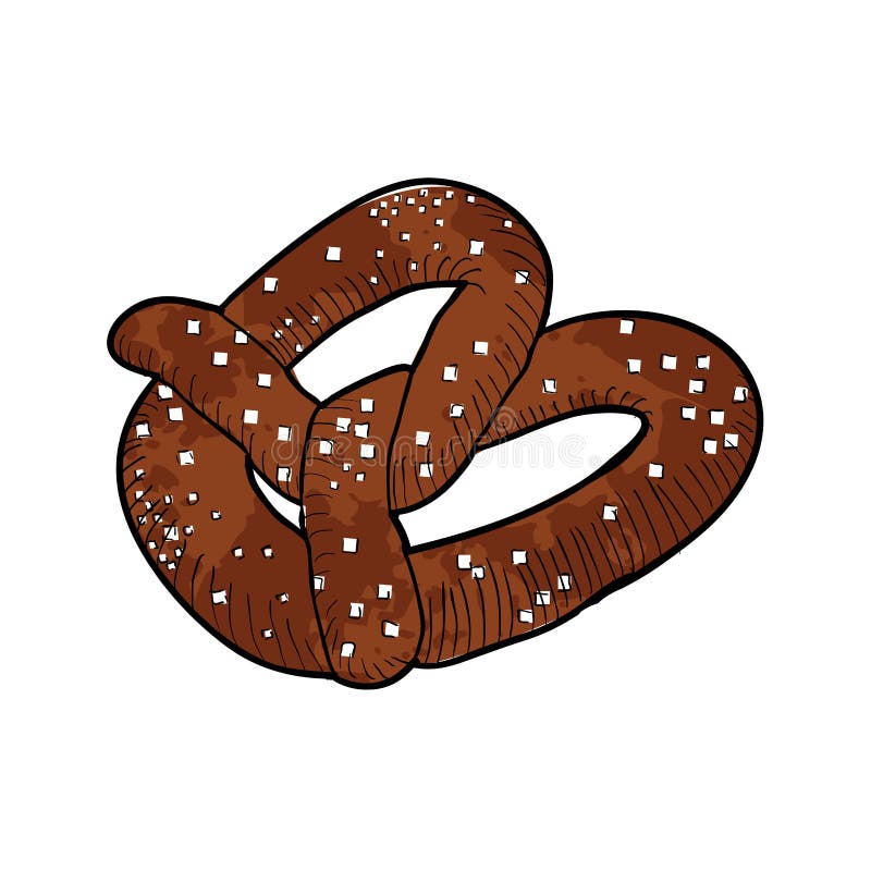 Isolerad Kringlaillustration Vektor Illustrationer - Illustration av ...