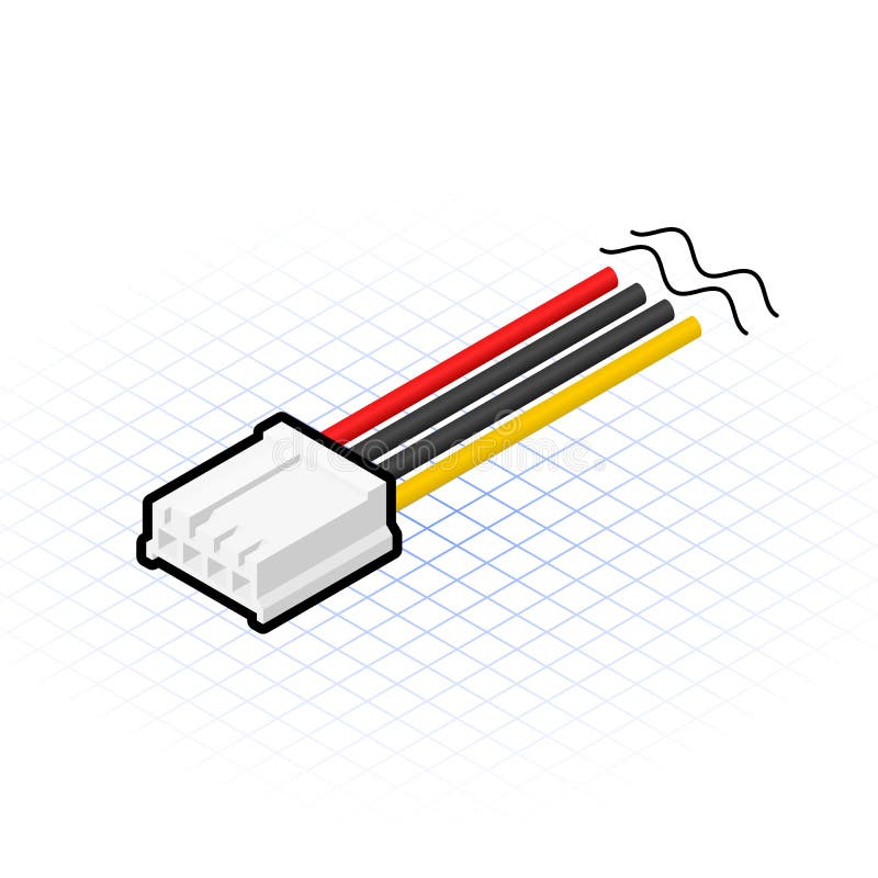 4 Isométricos Pin Floppy Connector Vector Illustration Ilustración del ...
