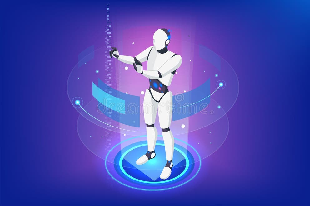 Isometric AI Artificial Intelligence. Artificial Intelligence Enables Robots To Master Data ...