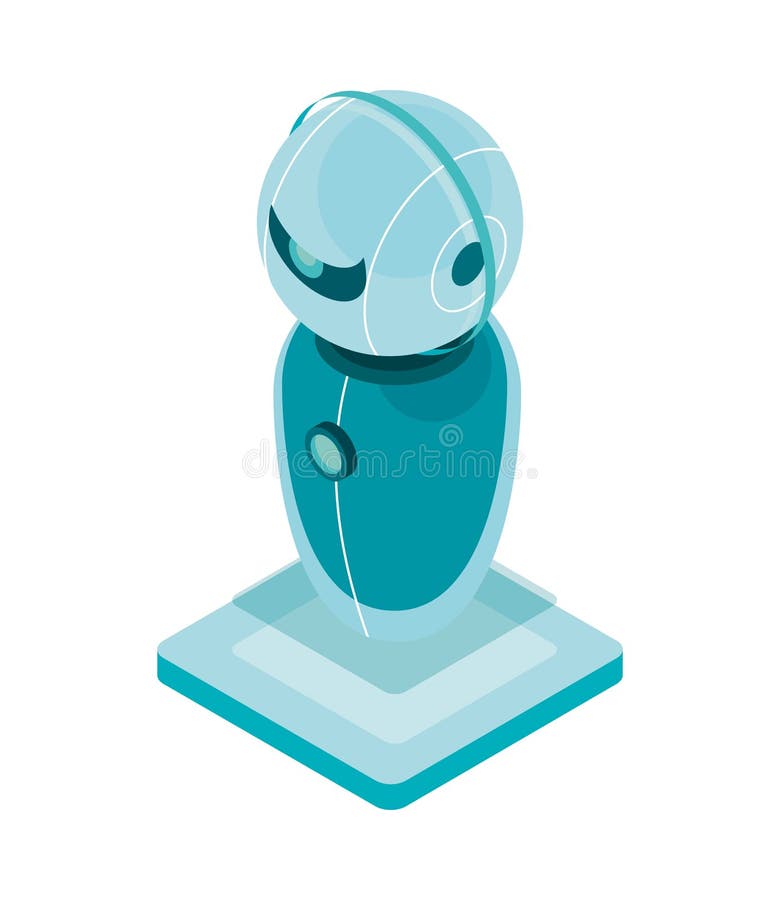 Isometric AI robot stock vector. Illustration of futuristic - 260997098 Isometric AI robot stock vector. Illustration of futuristic - 260997098