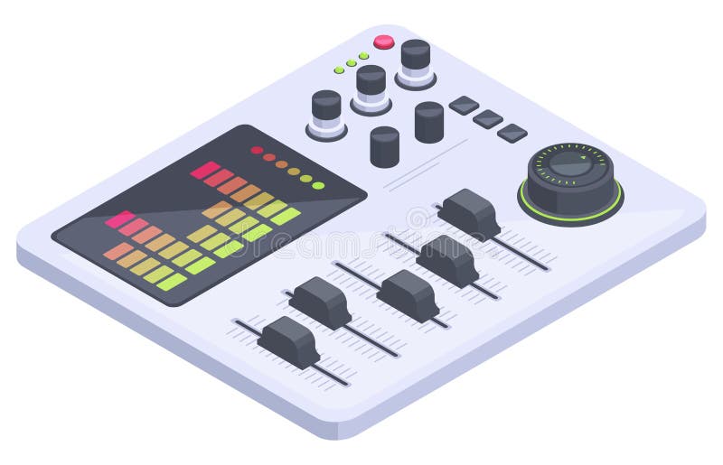 Isometric Control Panels. Spaceship Dashboards, Aircraft Panel with ...