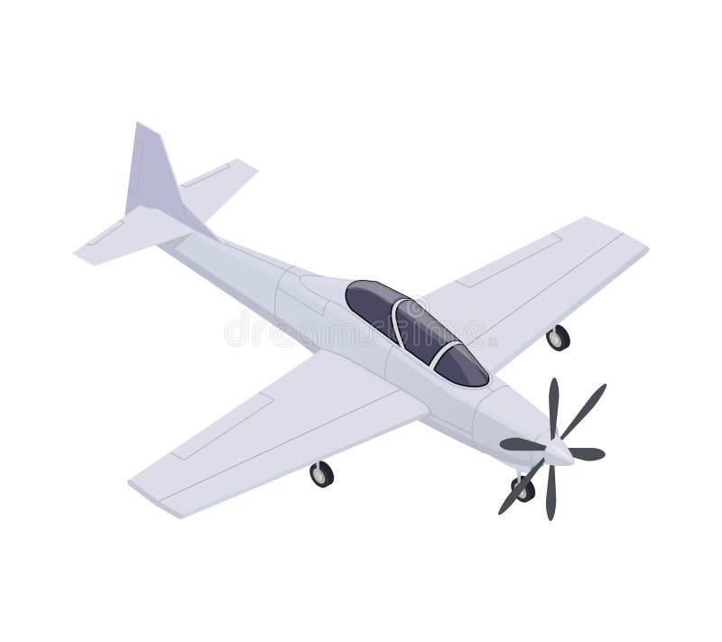Aircraft Isometric Scheme Composition Stock Vector - Illustration of ...