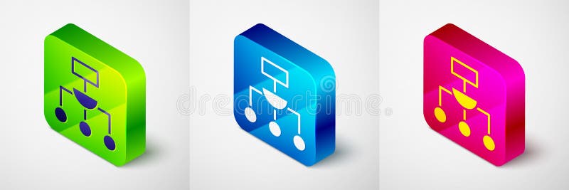 Isometric Algorithm Icon Isolated On Grey Background Algorithm Symbol Design From Artificial