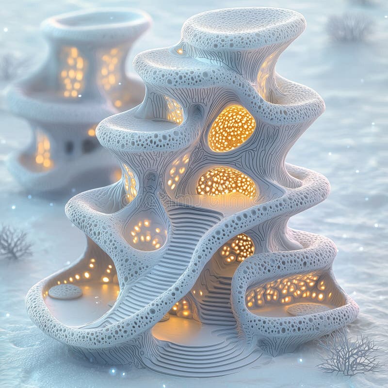 Isometric Alien-inspired Space Building with Modular Membrane Textures ...