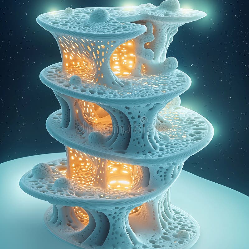 Isometric Alien-inspired Space Building with Modular Membrane Textures ...